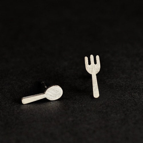 Sterling Silver Devil Head Stud Earrings | Etsy