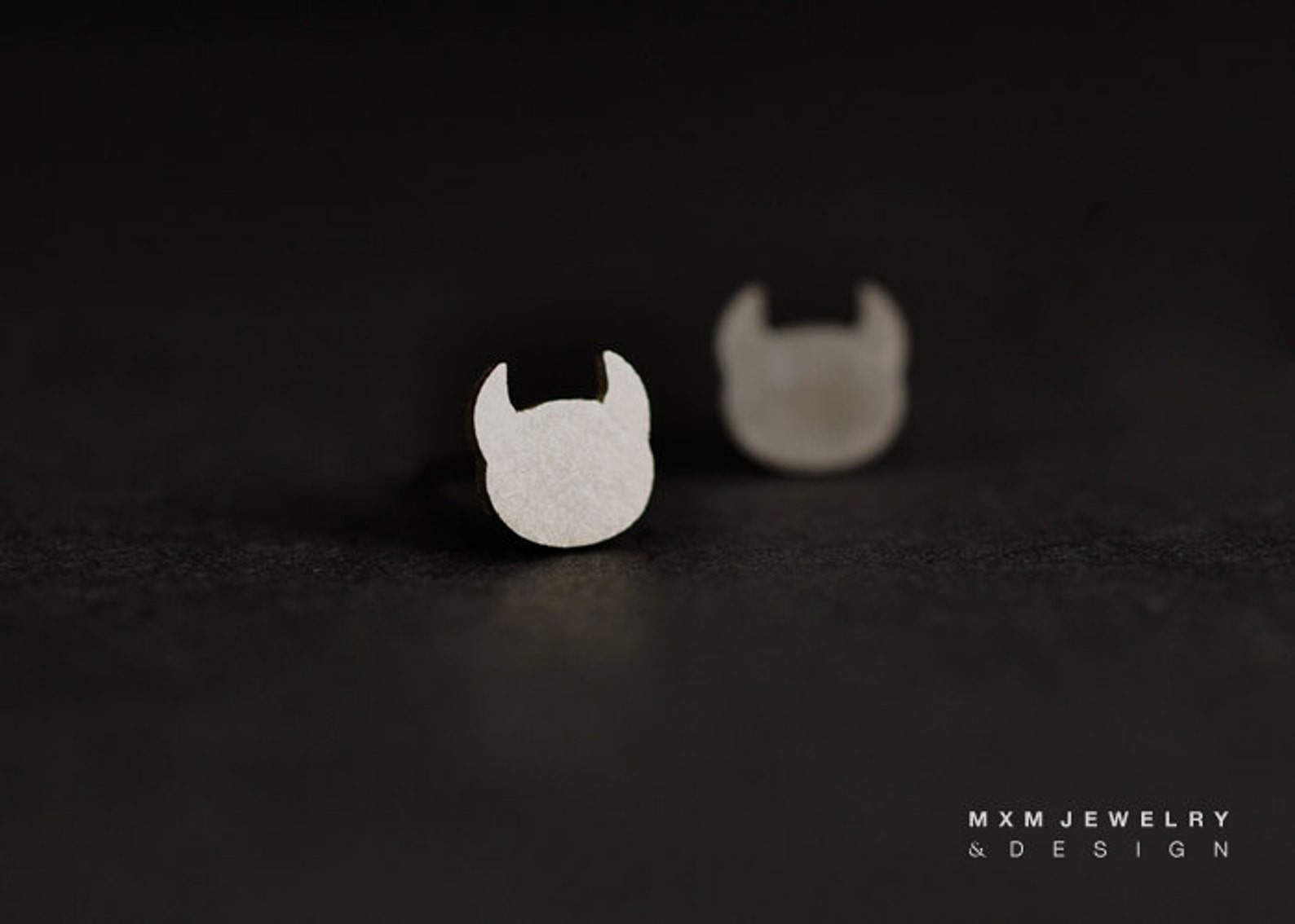Sterling Silver Devil Head Stud Earrings - Etsy