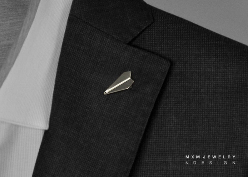 The Original Handfolded Paper Airplane Lapel Pin - Etsy