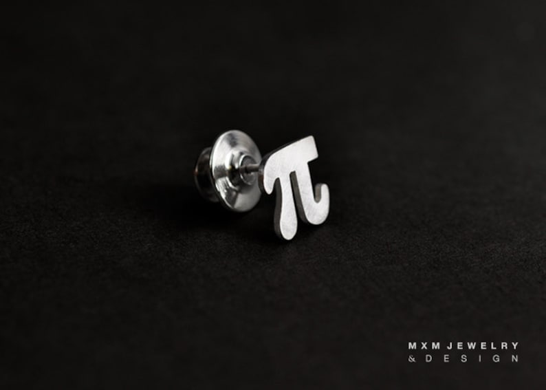Sterling Silver Pi Lapel Pin - Etsy
