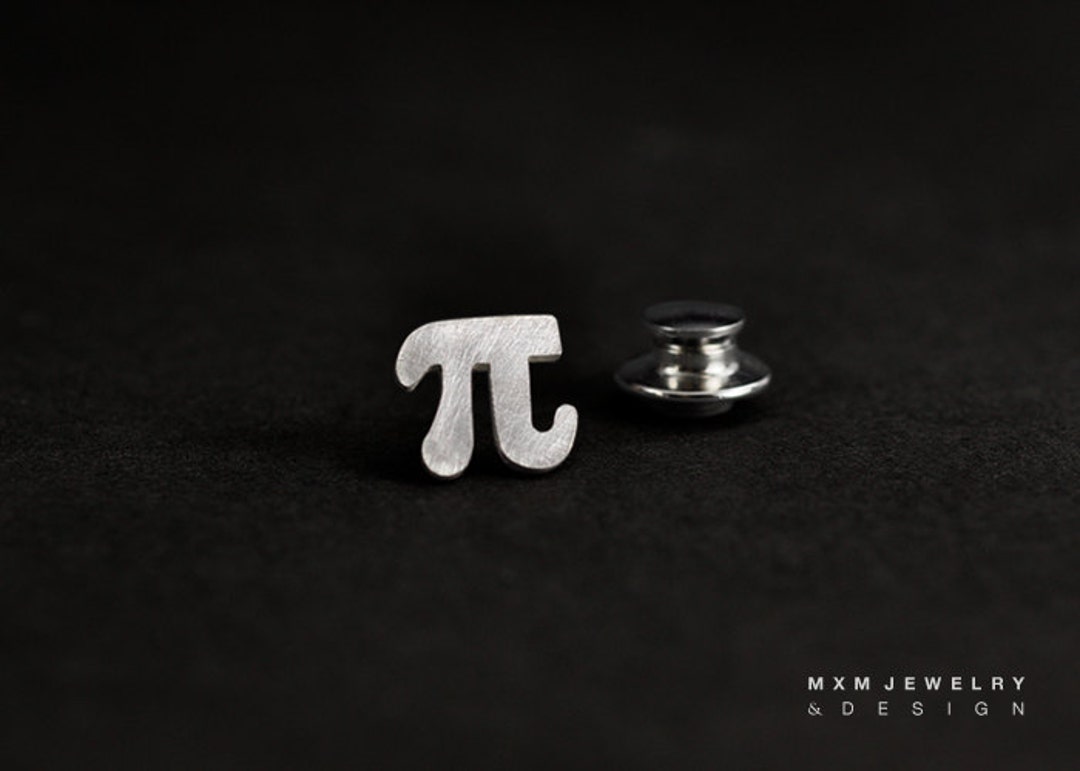 Sterling Silver Pi Lapel Pin - Etsy