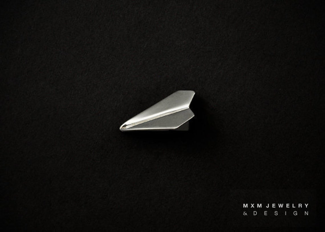 The Original Handfolded Paper Airplane Lapel Pin - Etsy