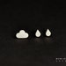 Sterling Silver Tiny Cloud & Rain Drops Stud Earrings - Etsy