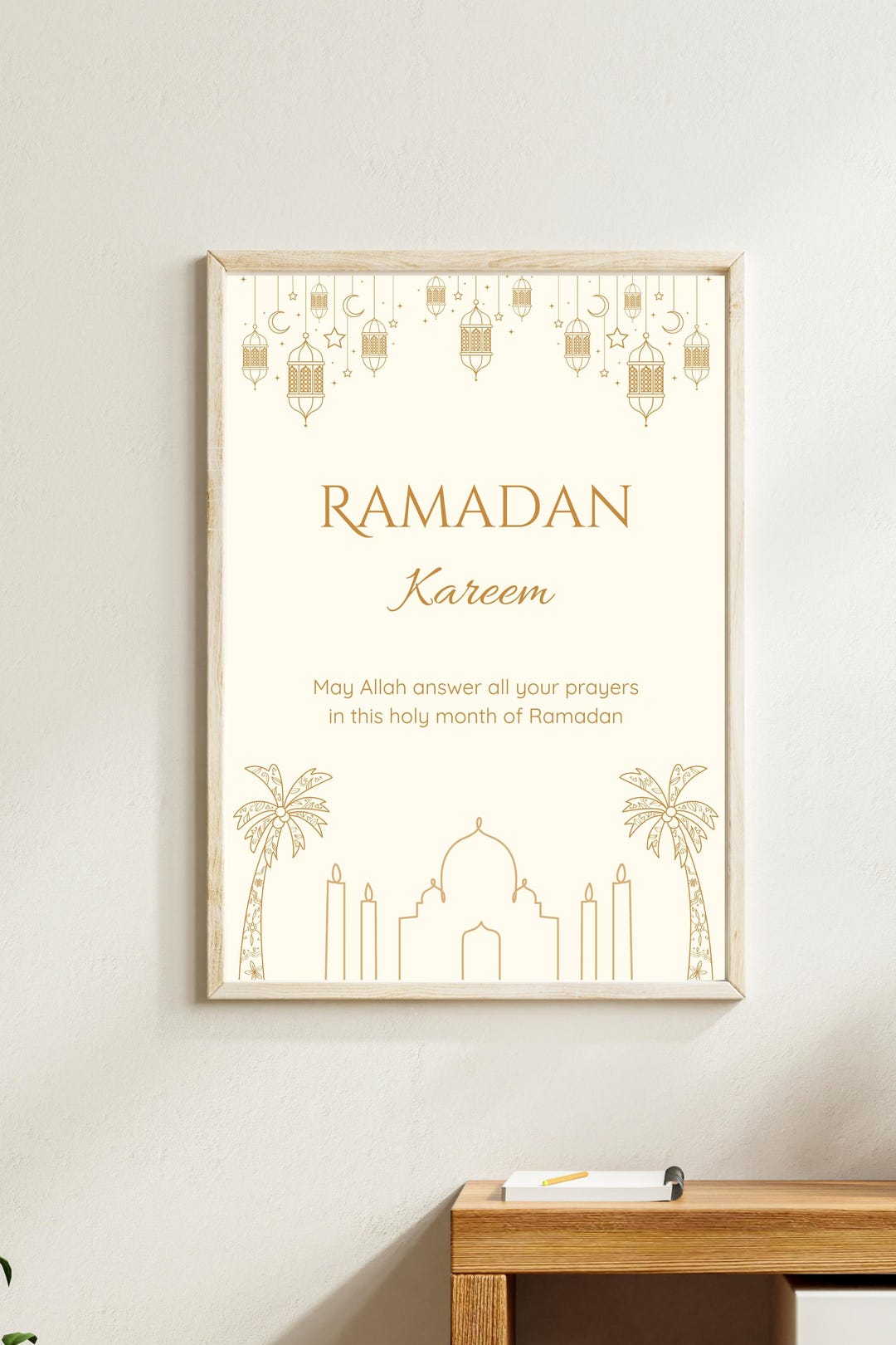 Islamic Wall Art, Printable Muslim Wall Art, Ramadan Digital Art Print ...