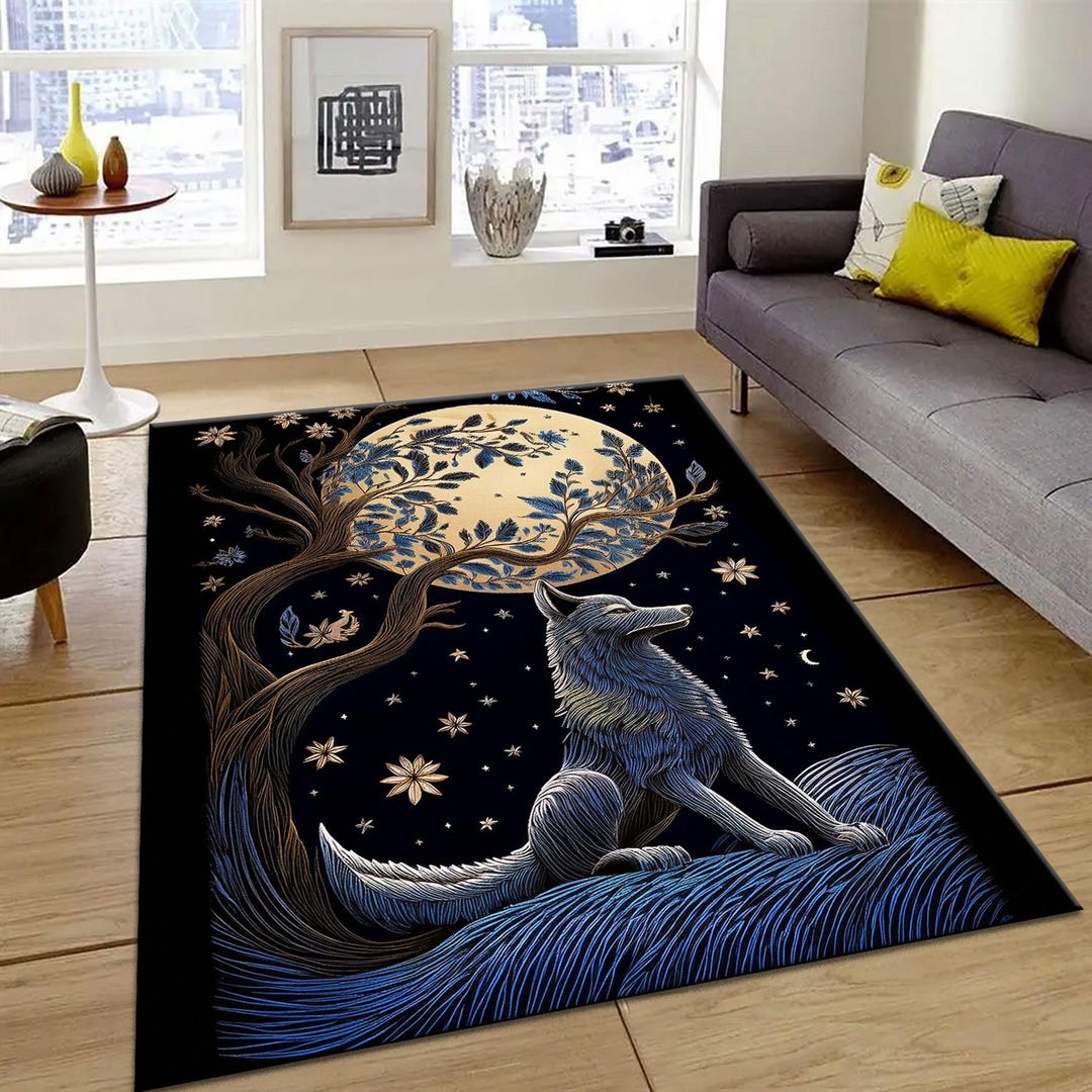 Maximalist Carpet, Gothic Carpet for Gothic Home Decoration, Washable ...