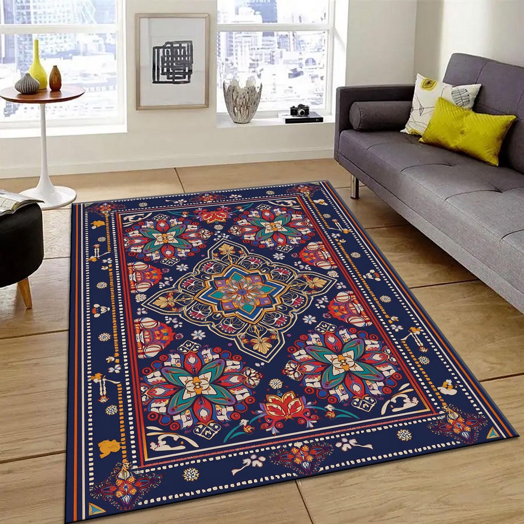 Maximalist Rug,raven Rug for Gothic Home Decor,washable Area Rug for ...