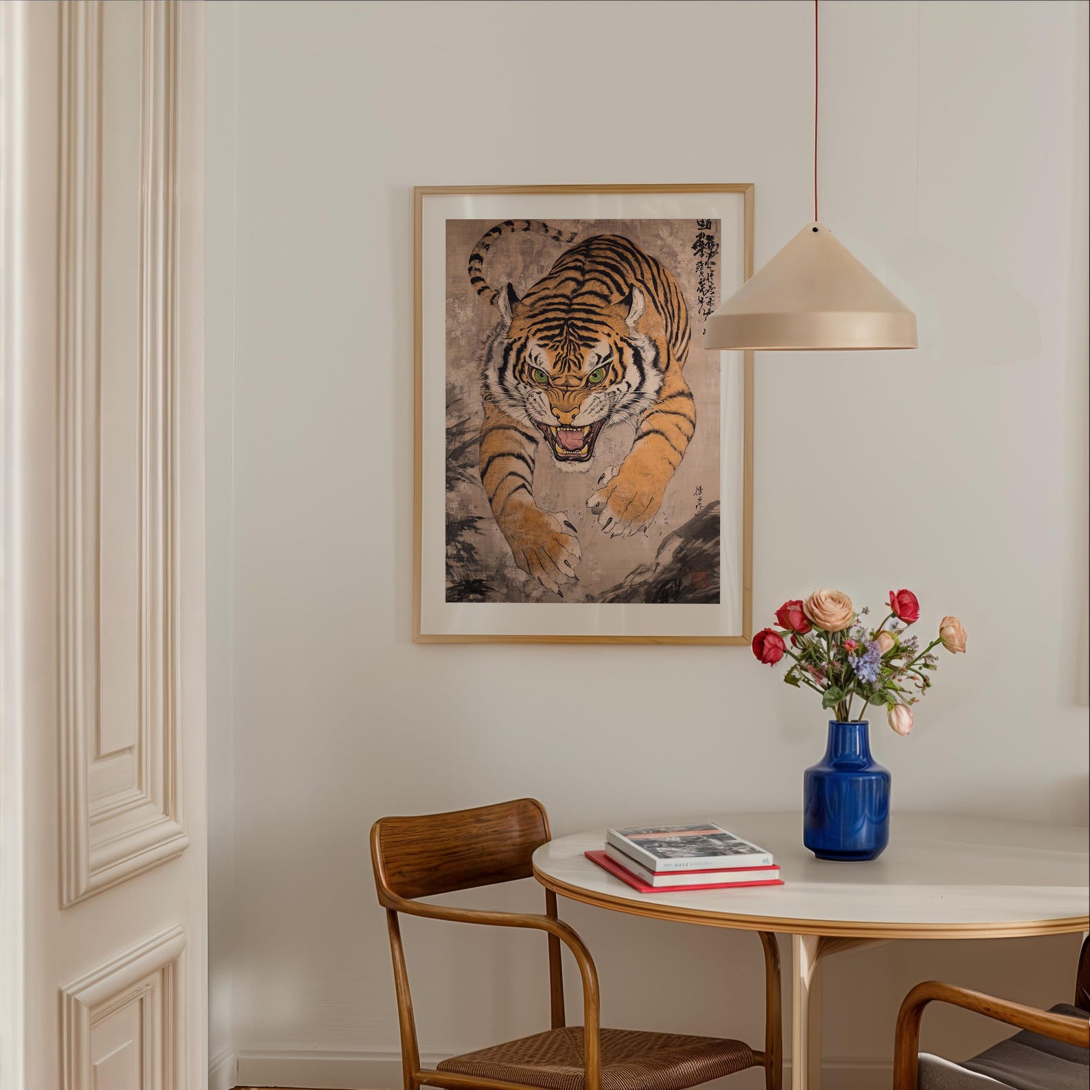 Japanese Tiger Poster, Chinese Tiger Print, Exhibition Art, Modern ...