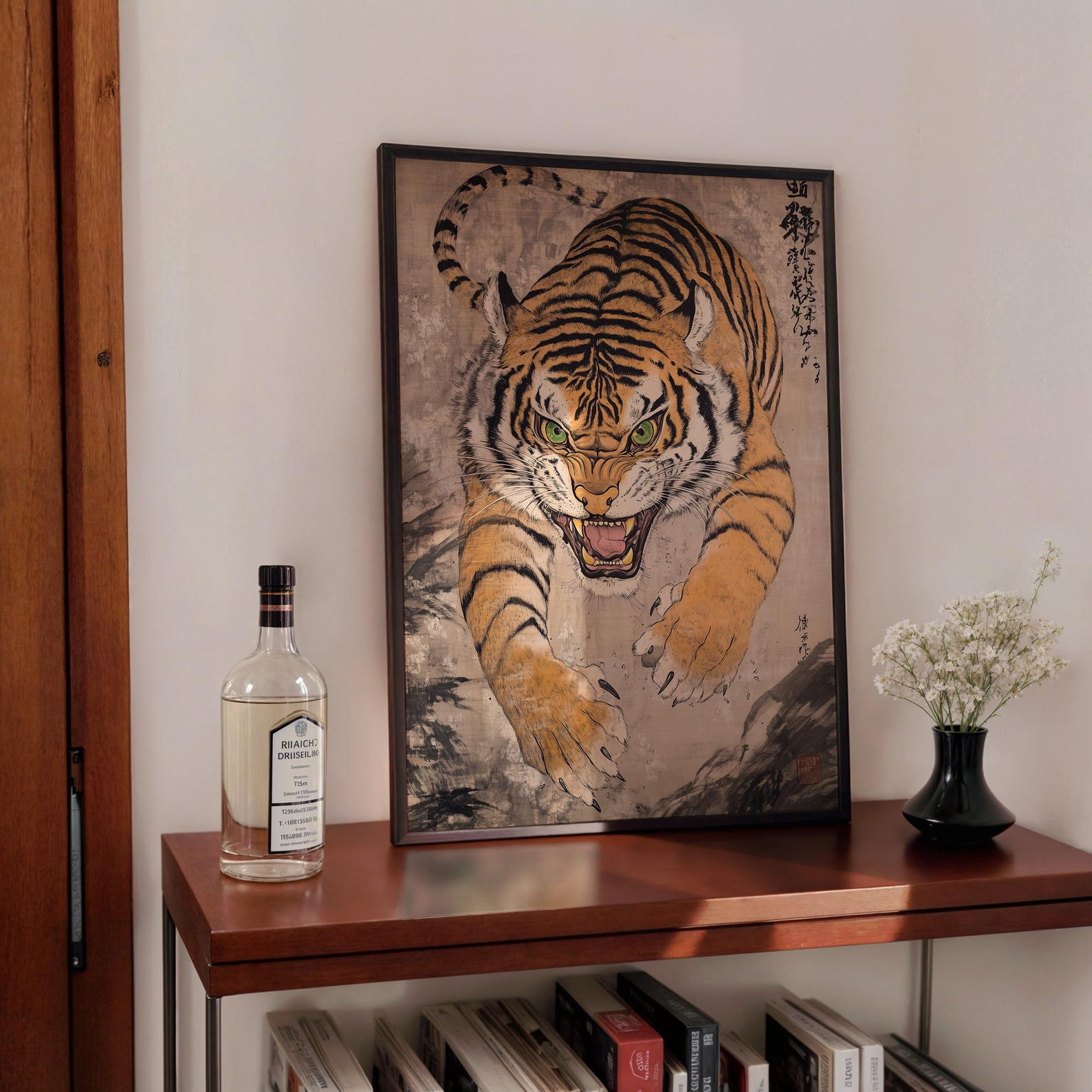 Japanese Tiger Poster, Chinese Tiger Print, Exhibition Art, Modern ...