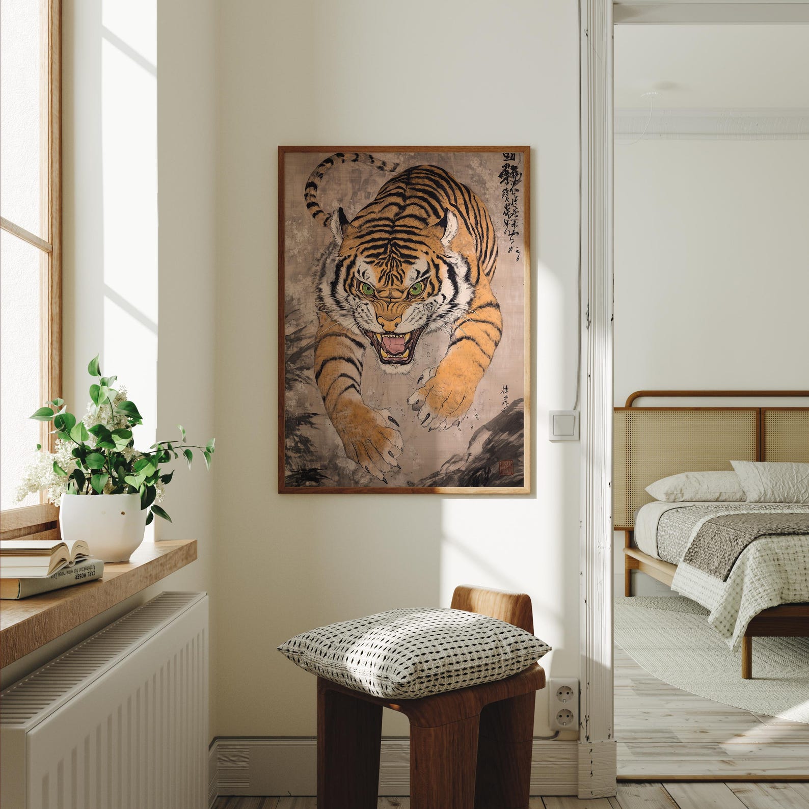 Japanese Tiger Poster, Chinese Tiger Print, Exhibition Art, Modern ...