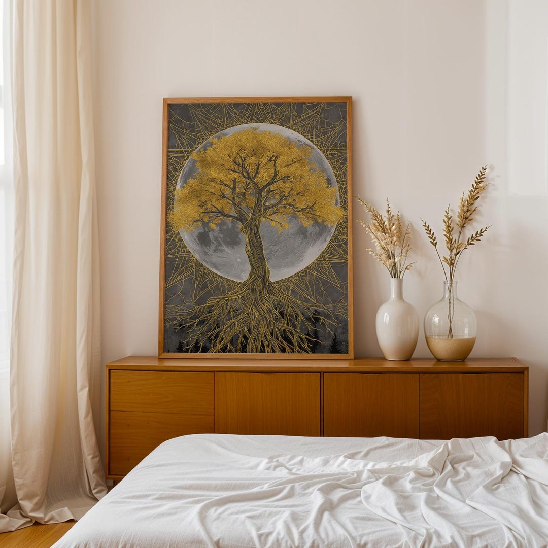 Eternal Tree of Life Poster, Tree of Life Wall Art, Tree of Life Canvas ...