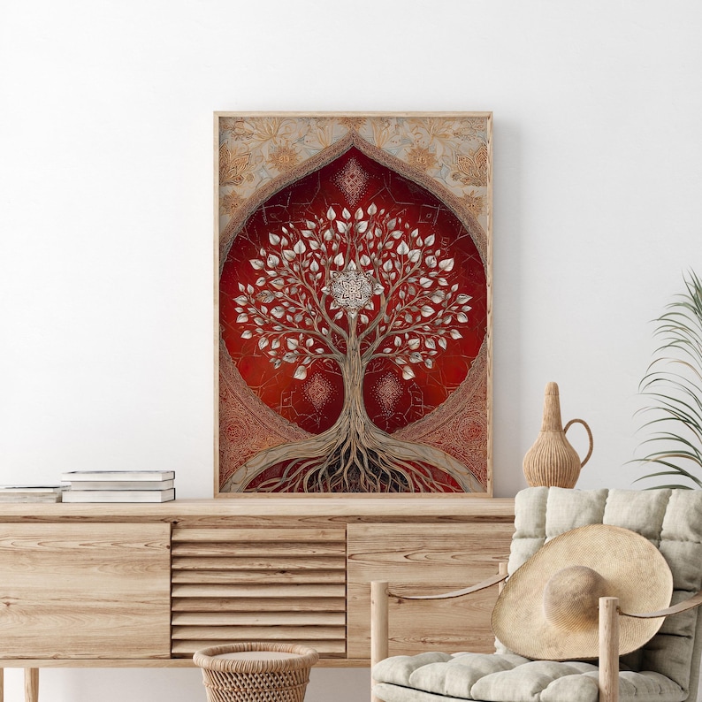 Tree of Life Wall Art, Tree of Life Canvas Living Room Decor, Tree of ...