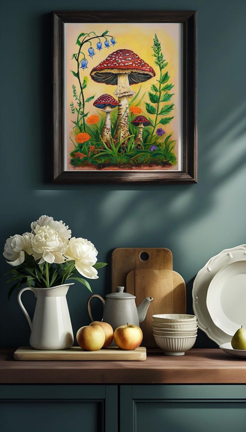 Mushroom Garden| Printable Digital Download | Creative Clay and Chaos ...