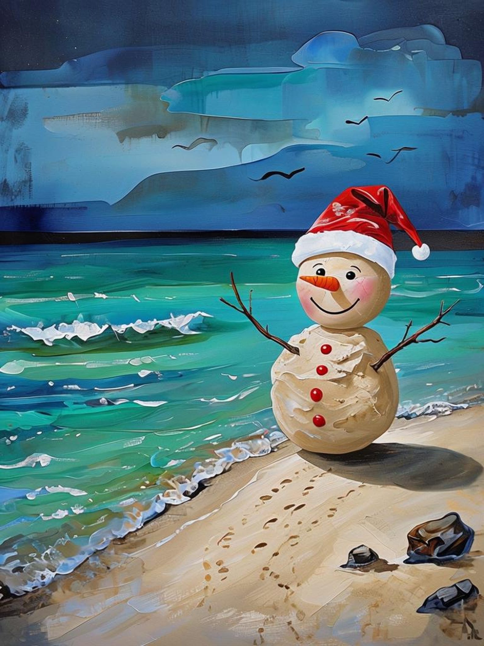 Sandy Snowman | Printable Digital Download | Creative Clay and Chaos ...