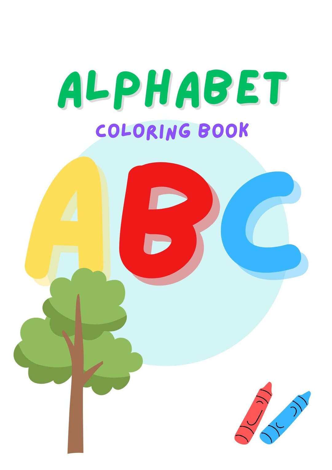 The Magic Alphabet- Educational Coloring Book for Kids - Etsy
