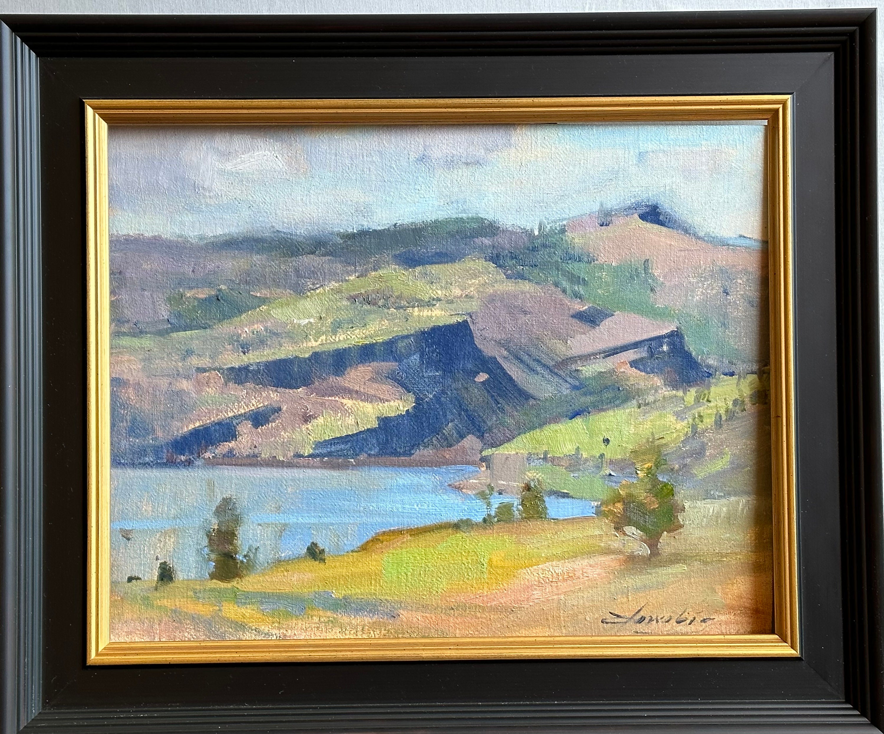 Original Landscape Plein Air Oil Painting PNW Columbia River Gorge ...