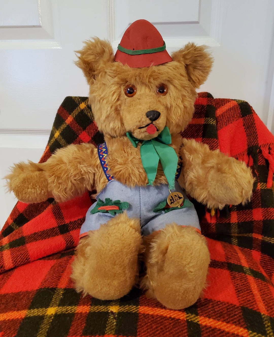 Heico Hand Made Plush Soft Toy Stuffed Animal Teddy Bear West Germany ...