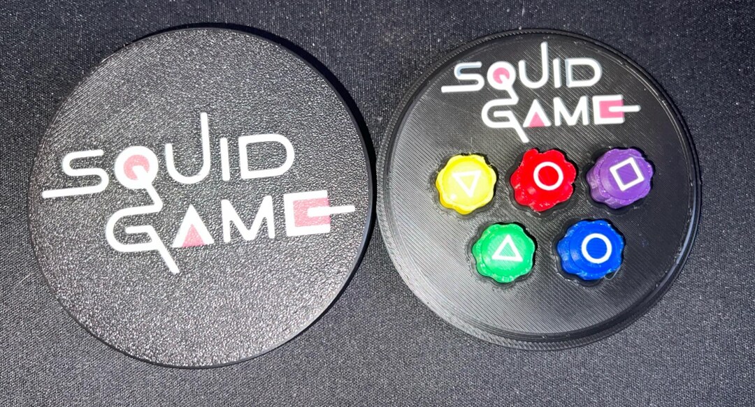 Squid Game Gonggi Squid Game Dice Game 5 Pieces Plus Case WEIGHTED Gong ...