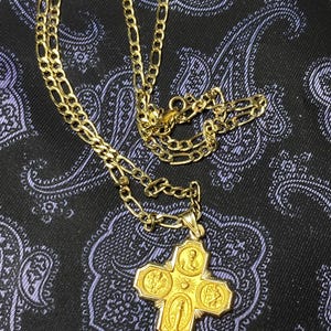 14K Gold Catholic Cross Pendant & Chain – 5g – “call a Priest ...