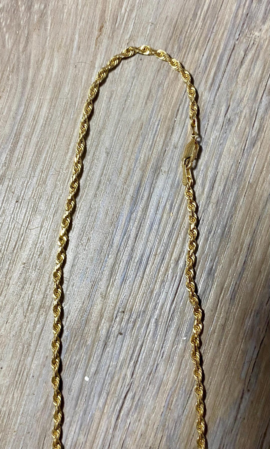 10K Gold Rope Chain – 27” – Solid 15g – Made in Peru - Etsy