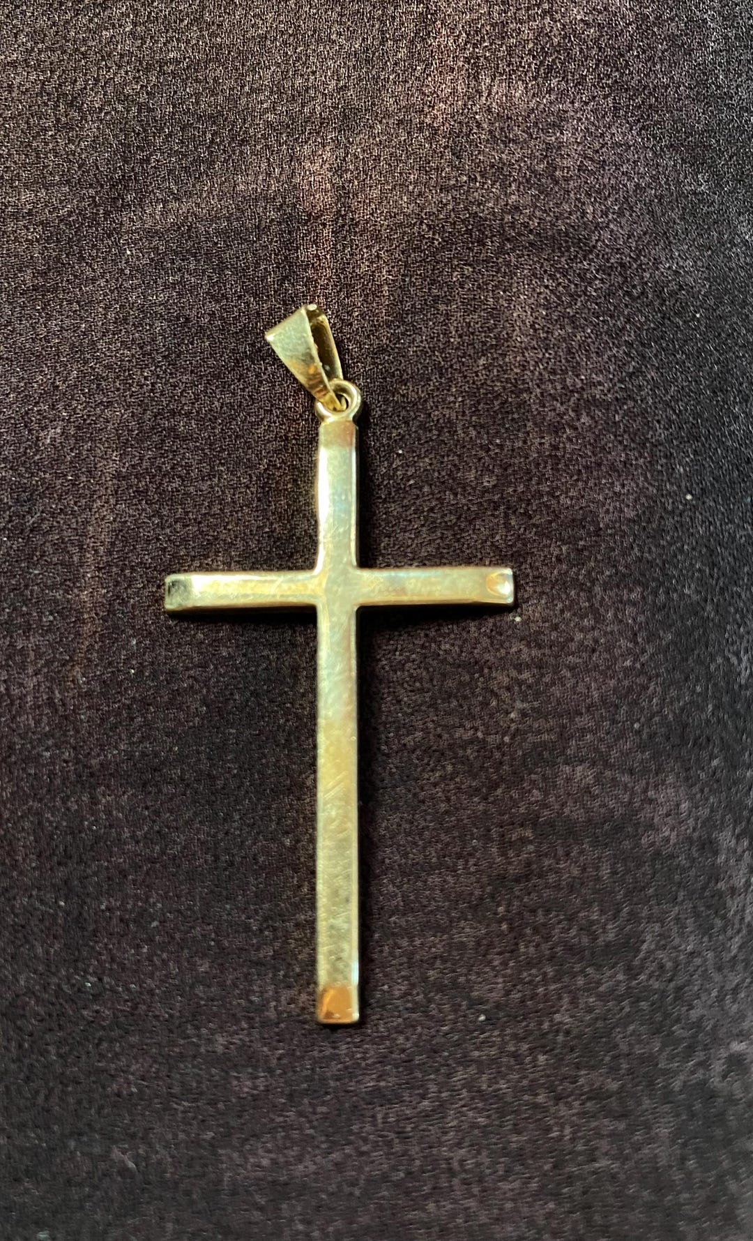 14K Gold Michael Anthony Thin Cross Pendant – 2 Grams - Etsy