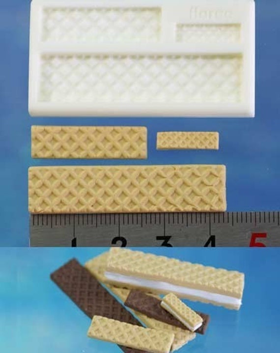 Miniature wafer mould/mold. Floree miniature food moulds/mold. | Etsy