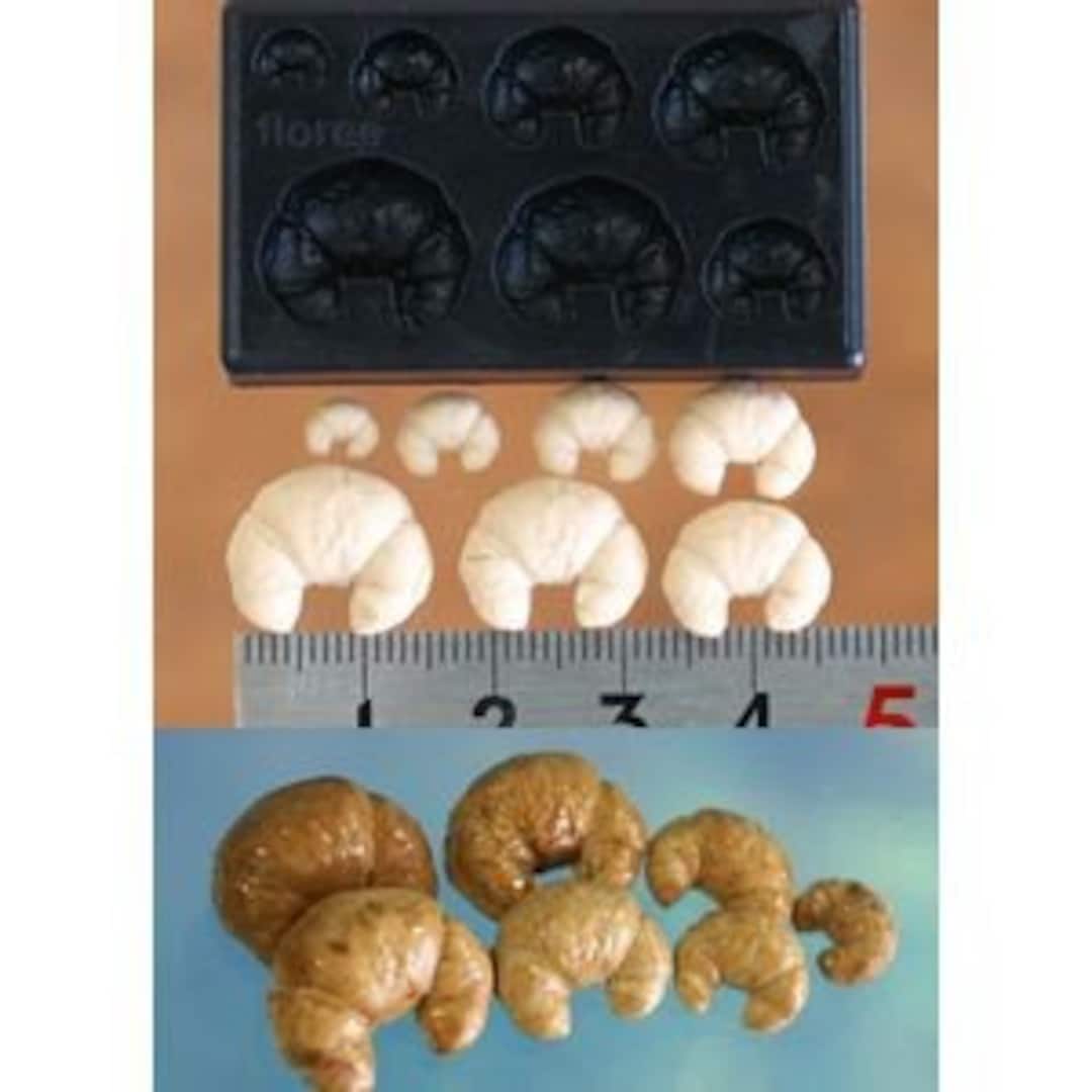 Miniature French Croissant Plastic Mould / Mold. Floree - Etsy