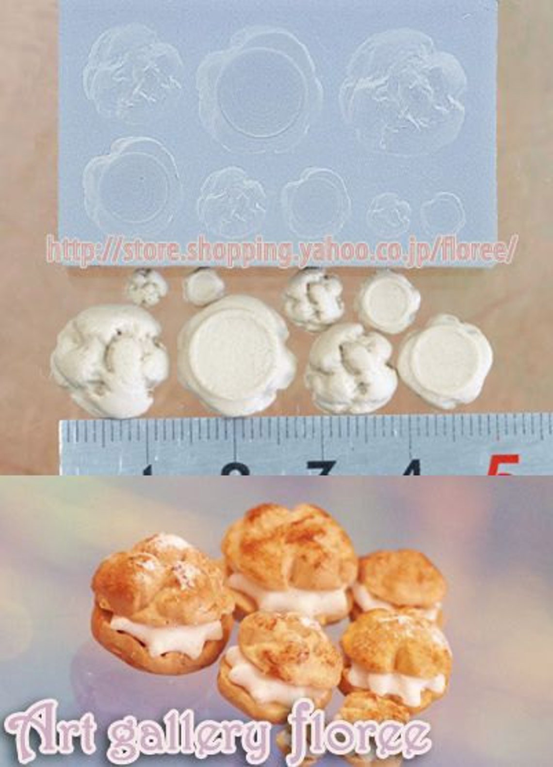 Miniature Cream Puffs Silicon Mould / Mold. Floree Miniature - Etsy