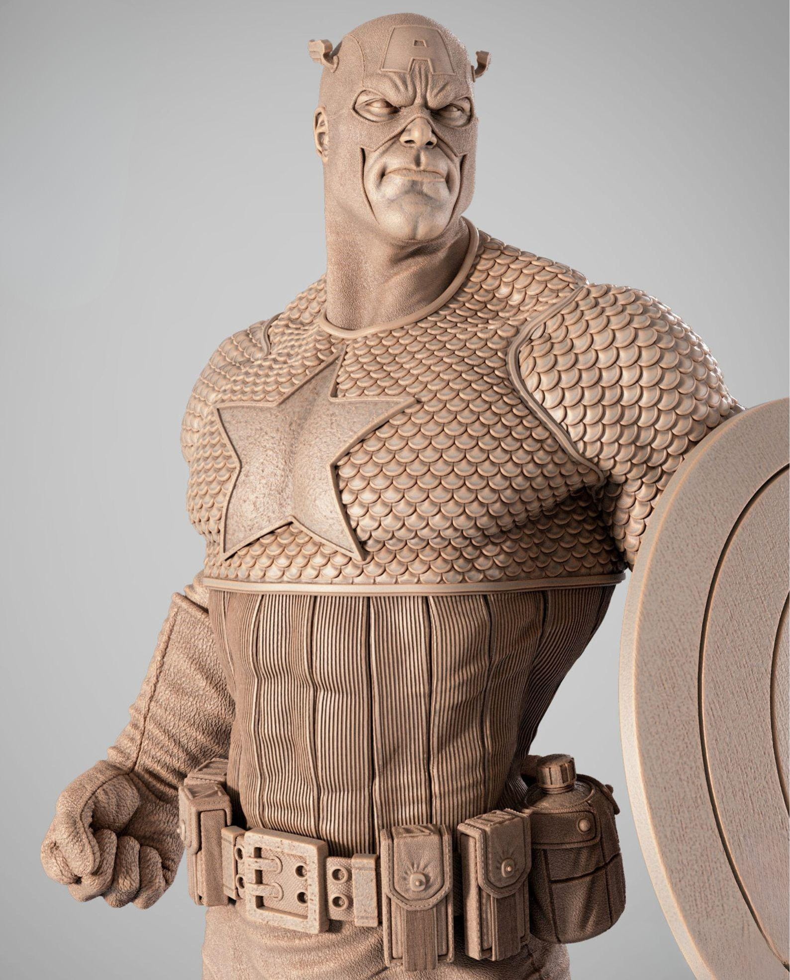 Captain America STL 3dprinting File - Etsy