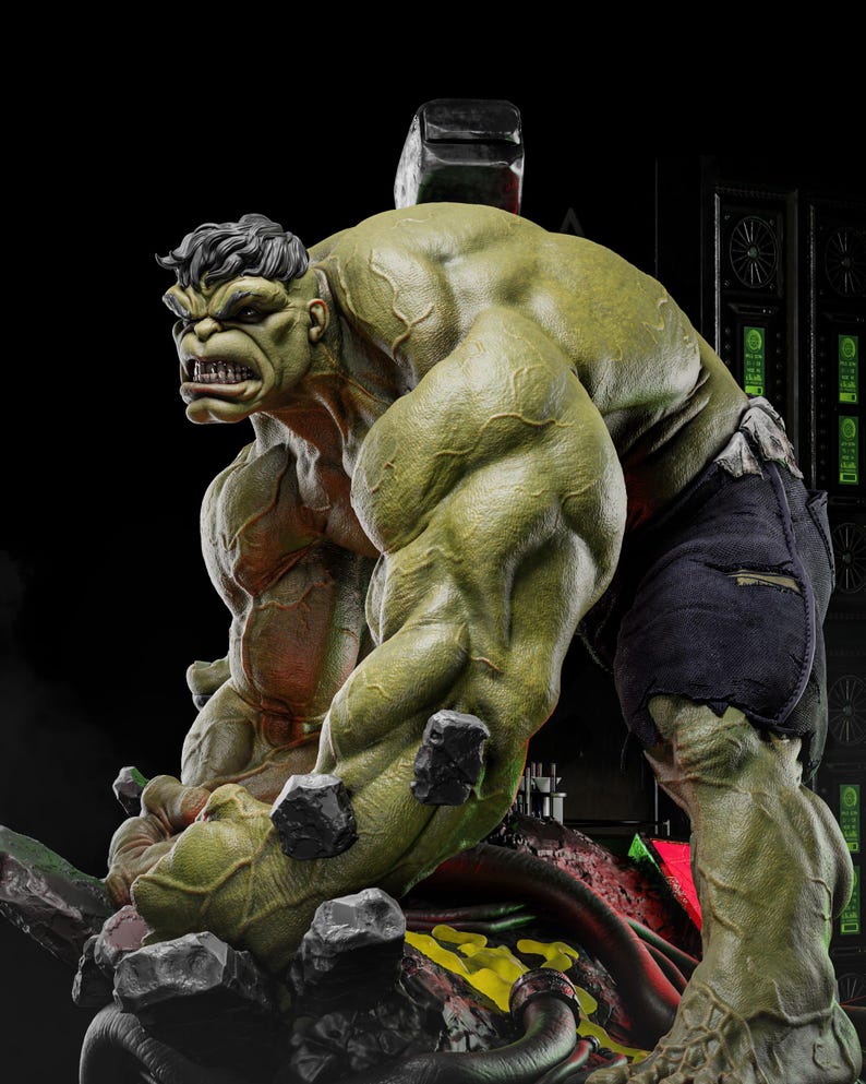 The Incredible Hulk Marvel STL - Etsy