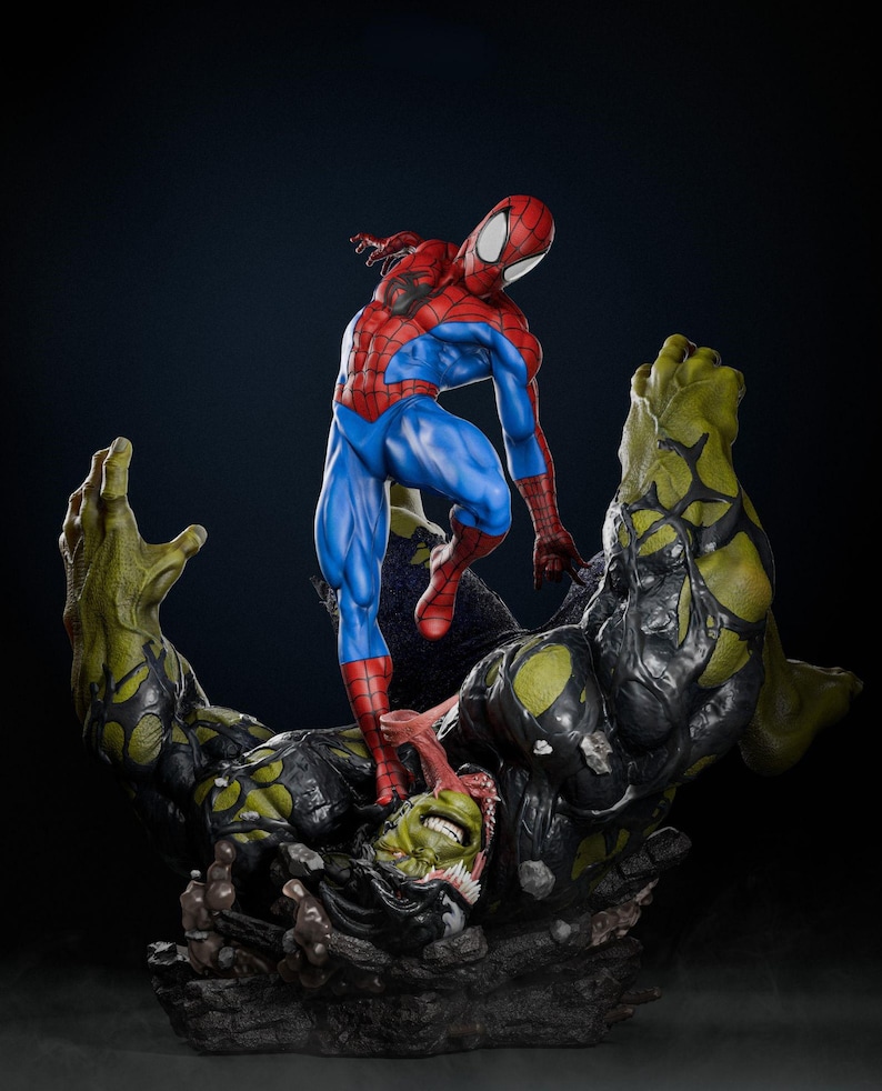 Spiderman Vs Hulk + Spiderman Doc Oc Base STL - Etsy