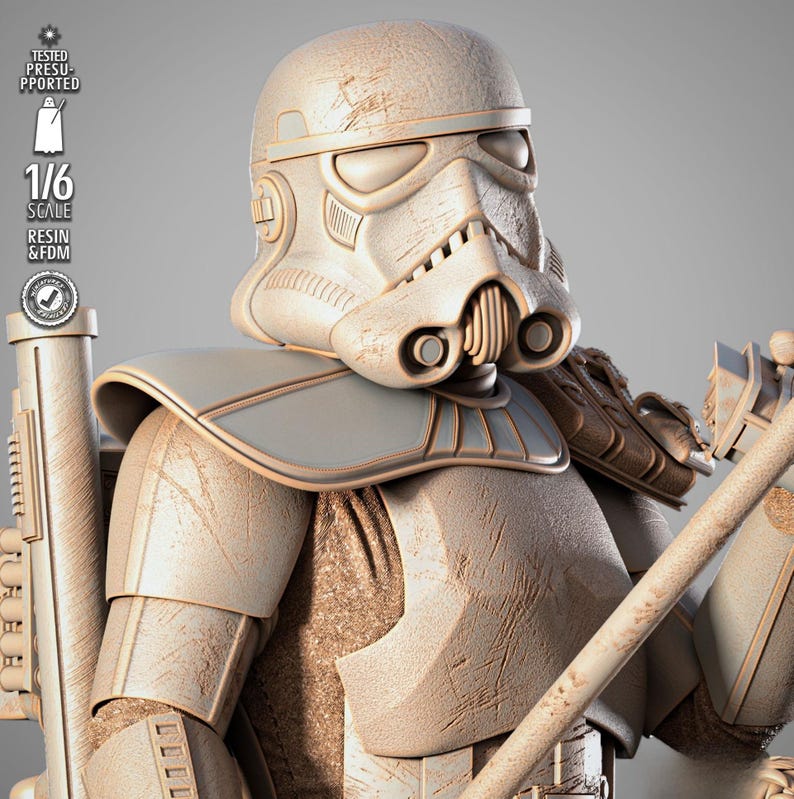 Sand Trooper on Dewback Starwars STL - Etsy