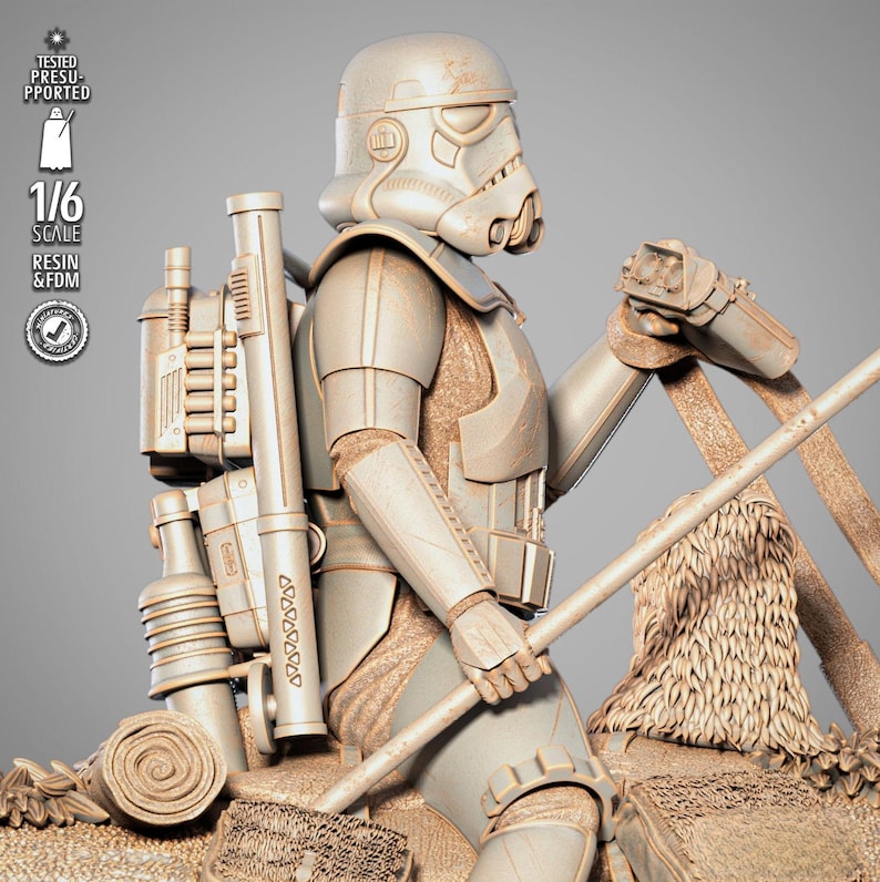 Sand Trooper on Dewback Starwars STL - Etsy