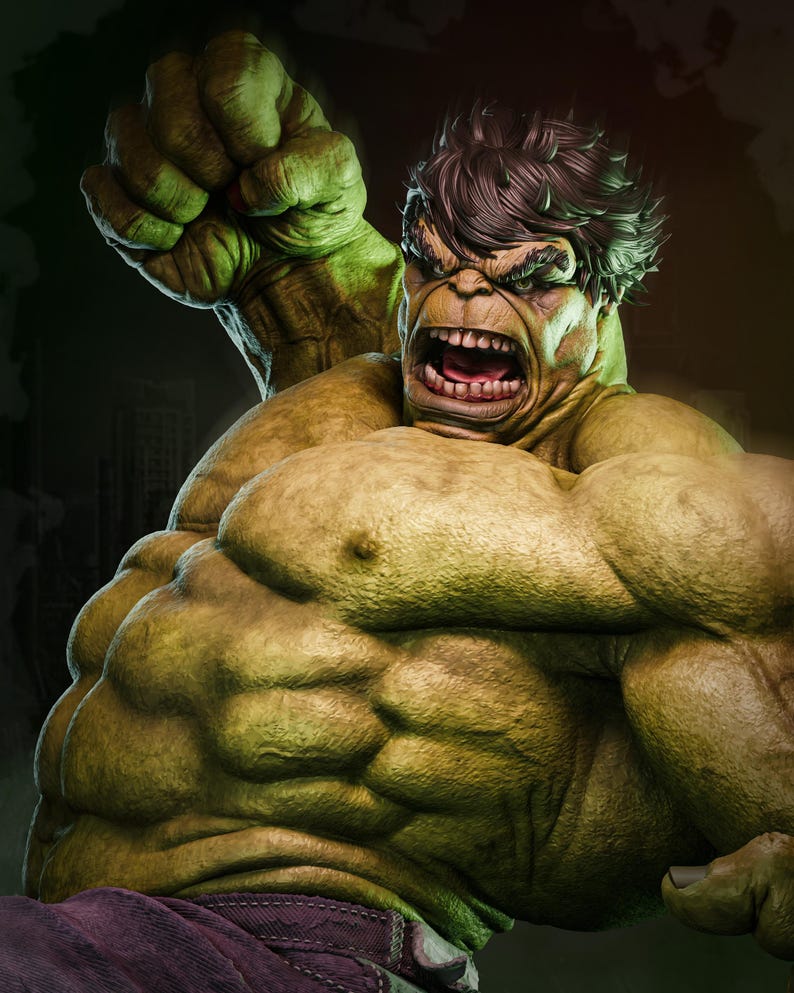 Hulk STL File (digital Download) - Etsy