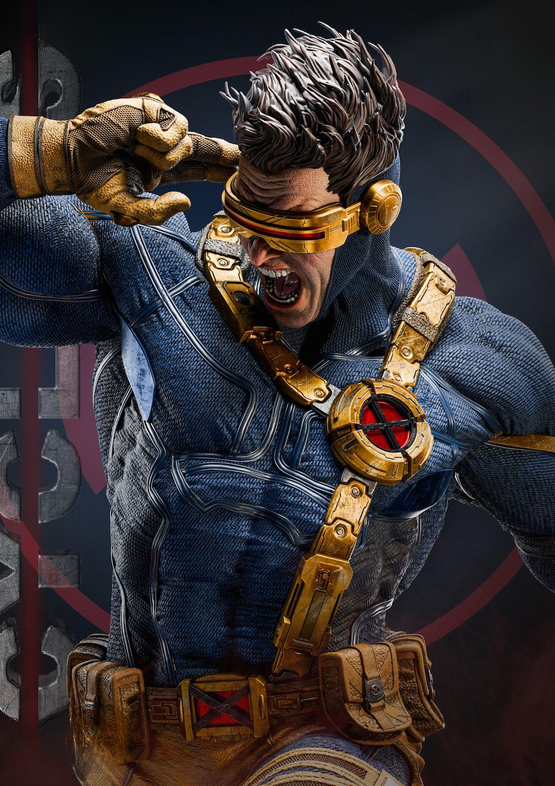 Cyclops X-men STL - Etsy
