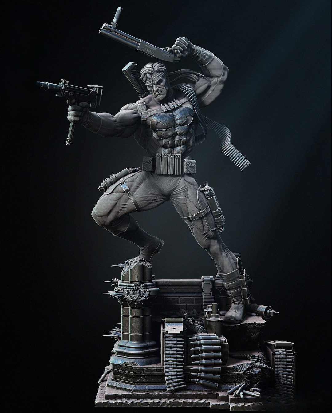 Punisher Frank Castle STL - Etsy
