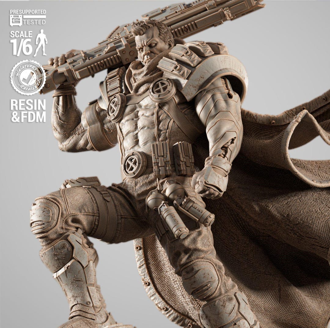 Cable Marvel X-men STL - Etsy