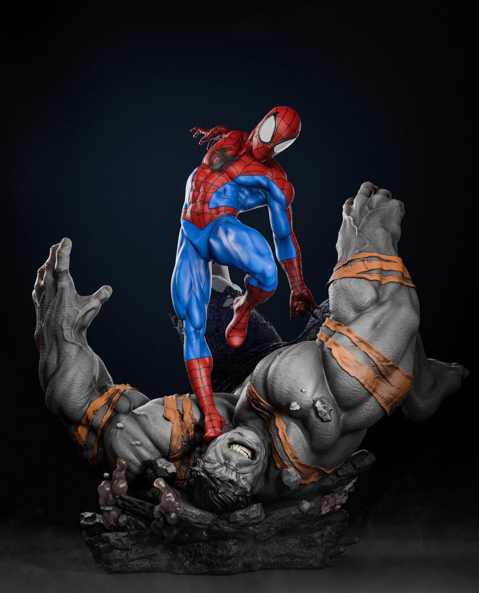 Spiderman Vs Hulk + Spiderman Doc Oc Base STL - Etsy