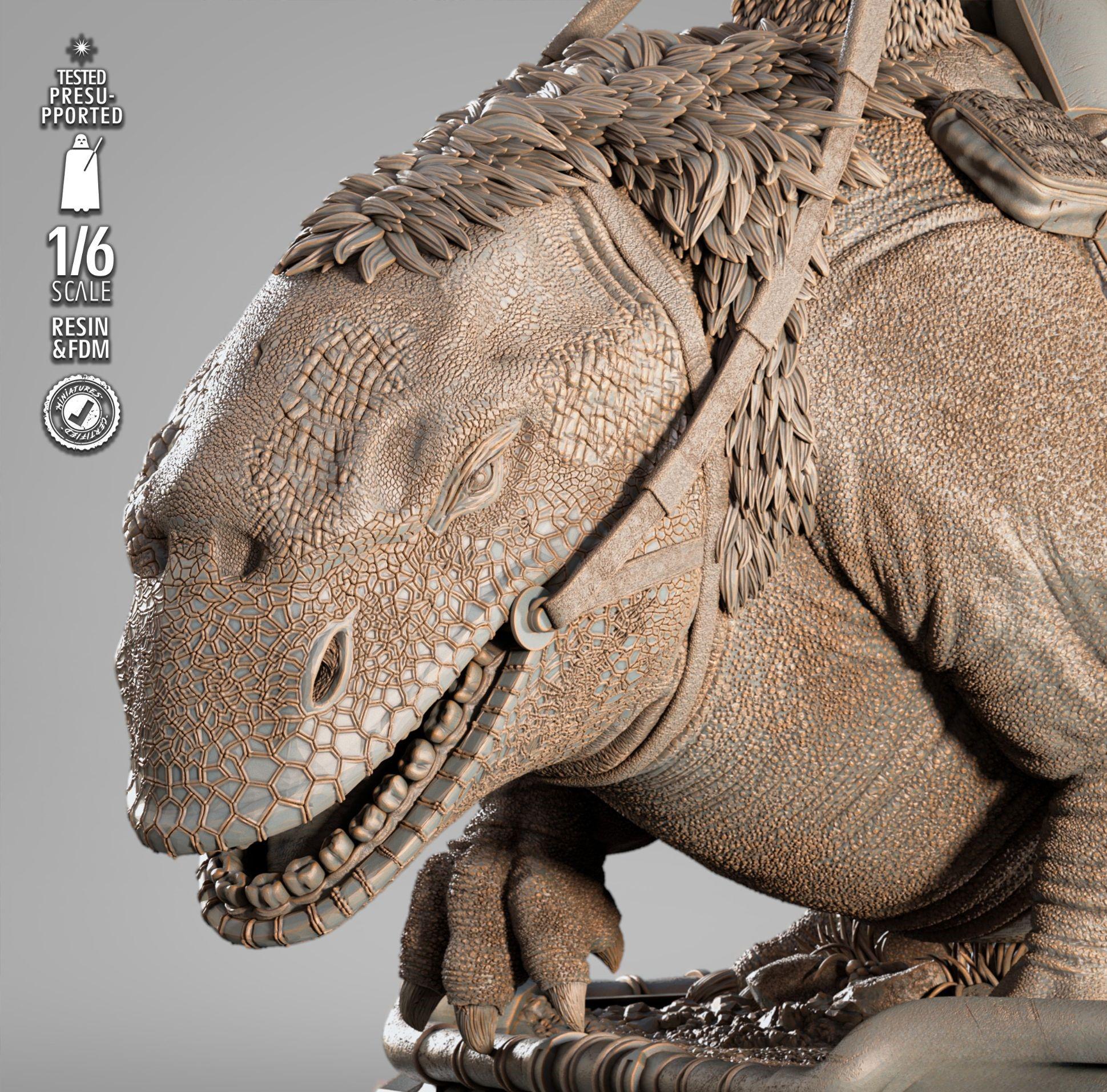 Sand Trooper on Dewback Starwars STL - Etsy