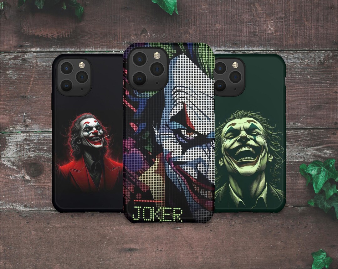 Joker Phone Case - Cartoon Phone Case for iPhone 16, iPhone 15, iPhone ...