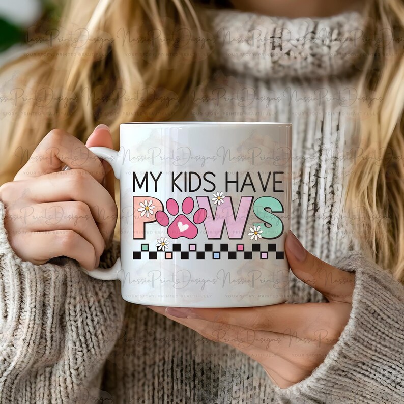 Mothers Day Mama Mom Svg Png My Dog Paws | My Kids Have Paws | Mothers ...