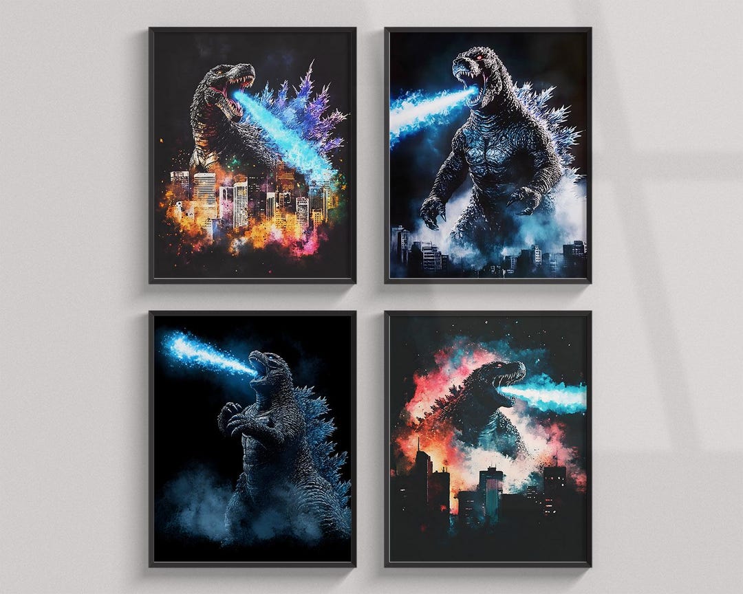 Godzilla Poster Printable, King of Monster Godzilla Art Print ...