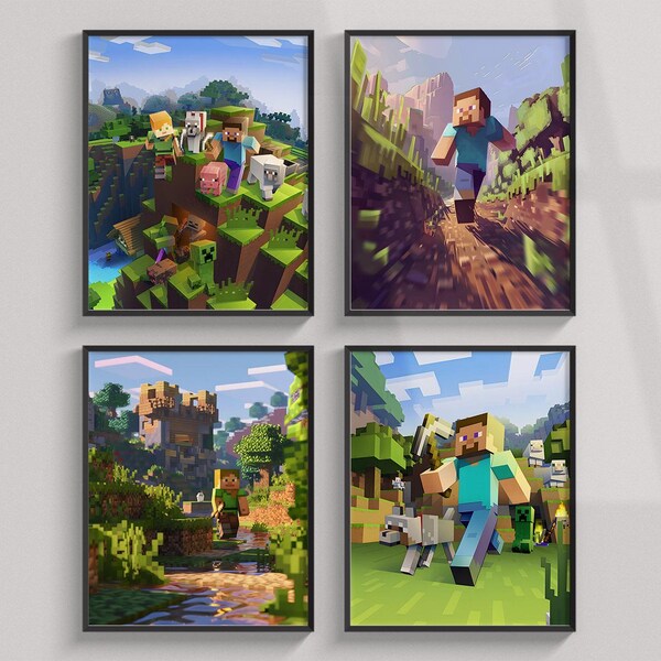 Mincraft Posters - Etsy