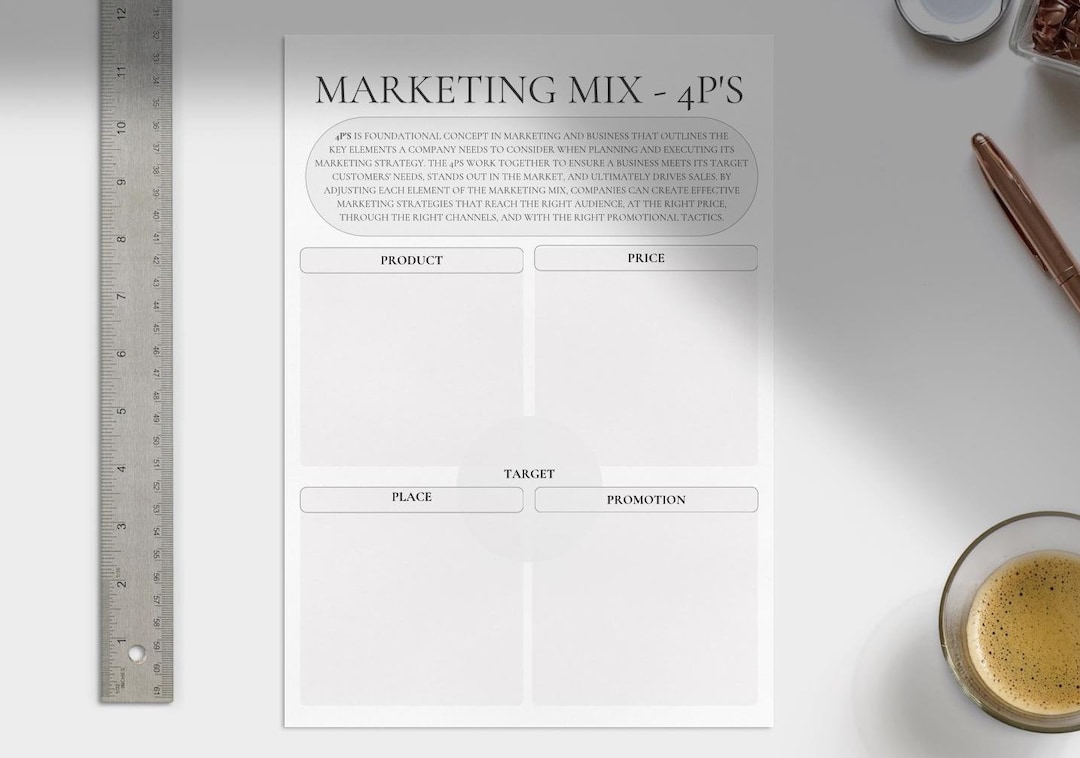 Simple and Efficient Strategic Planning Marketing Mix 4ps and 4cs. With ...