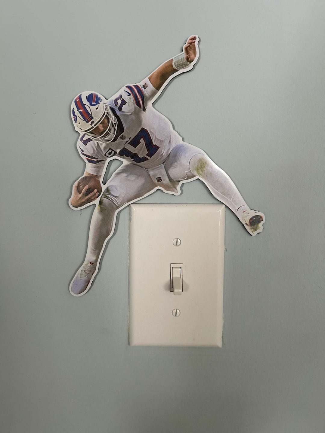 Josh Allen Hurdle | Air Josh | White Aluminum | Football Wall Decor ...