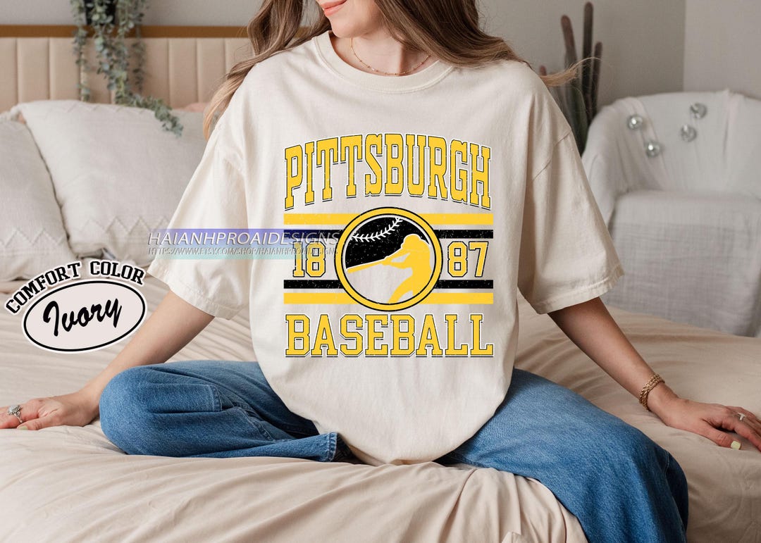 Vintage Pittsburgh Pirate Comfort Colors T- Shirt, Pittsburgh Baseball ...