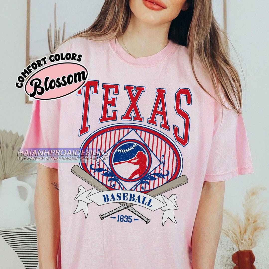 Texas Ranger Baseball Shirt, Vintage Sports T-shirt, Comfort Colors ...