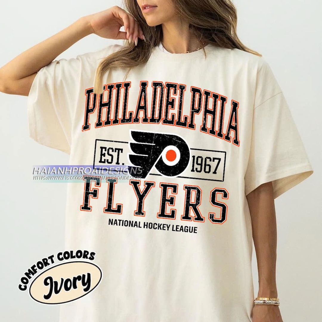 Comfort Colors® Philadelphia Flyers Hockey T-shirt, Custom Vintage ...