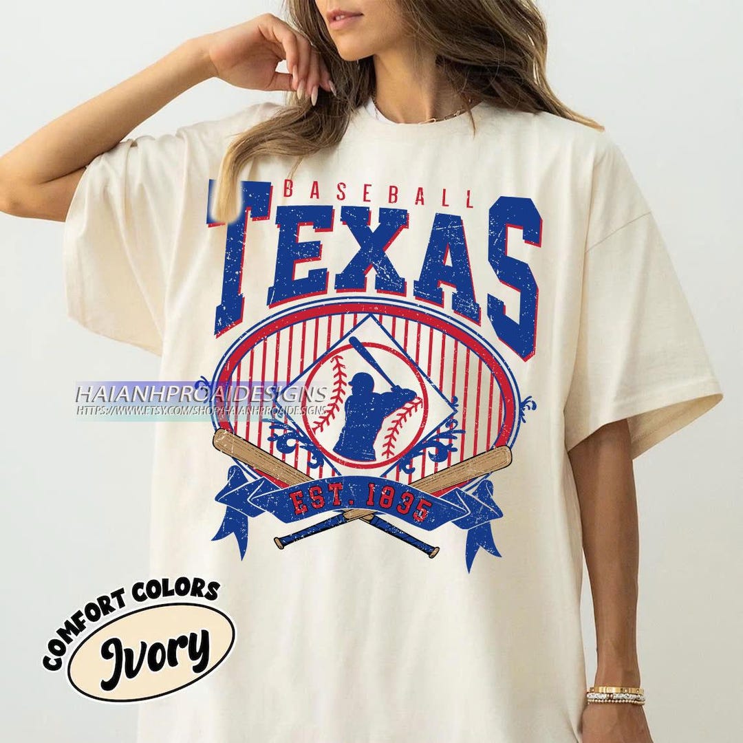 Retro Texas Ranger Baseball Shirt, Comfort Colors® Ranger Shirt ...