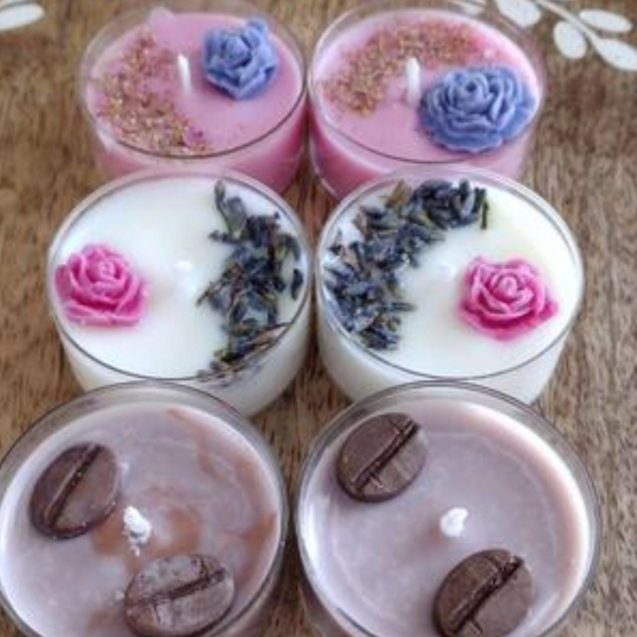 Natural Soy Candles. Handmade Tealights Scented With Natural Essential ...