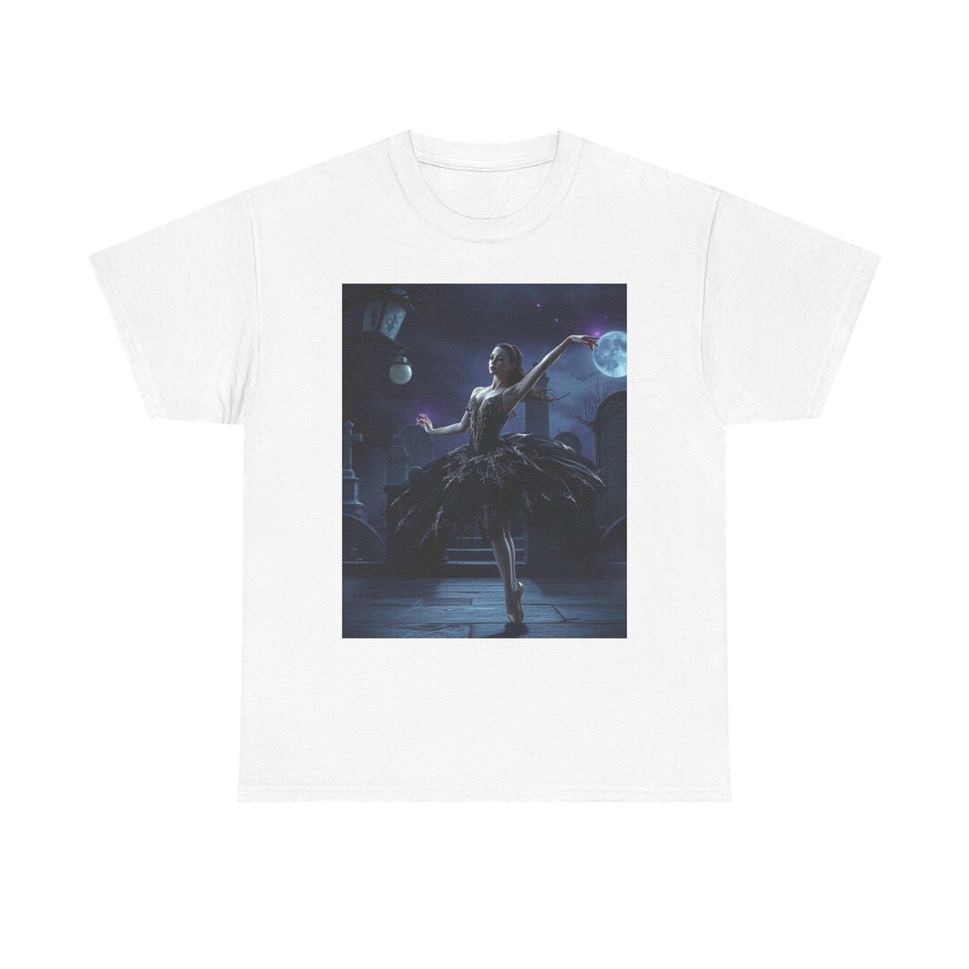 Ballerina in Moonlight T-shirt | Dance Black Swan Ballet Tee| Gothic - Etsy